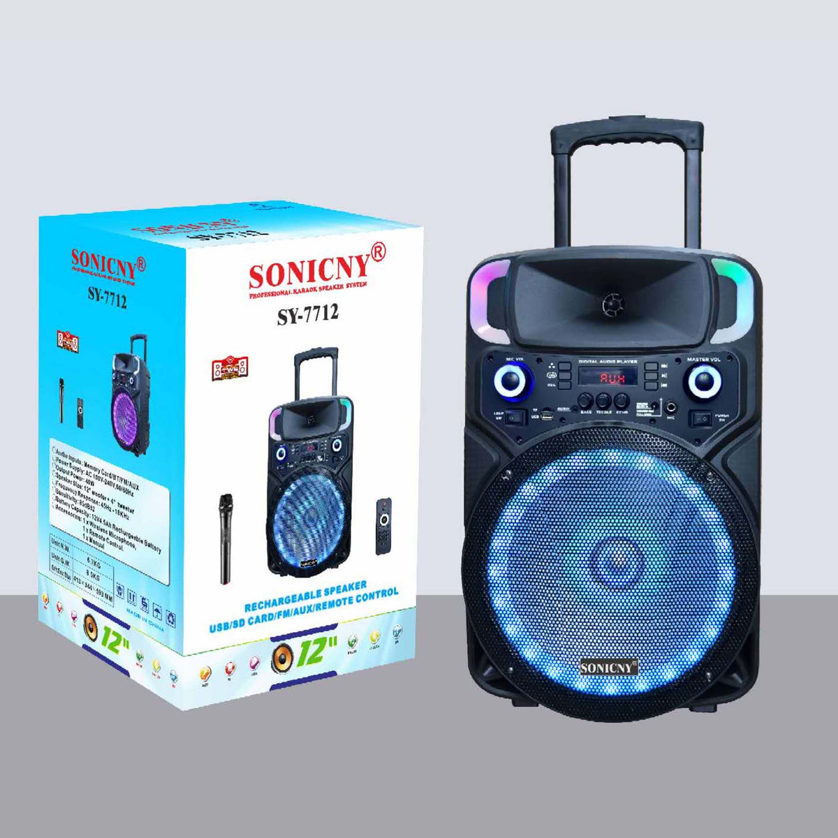 Sonicy Speaker 40 Watt SY-7712 — GoldenGate-Maldives